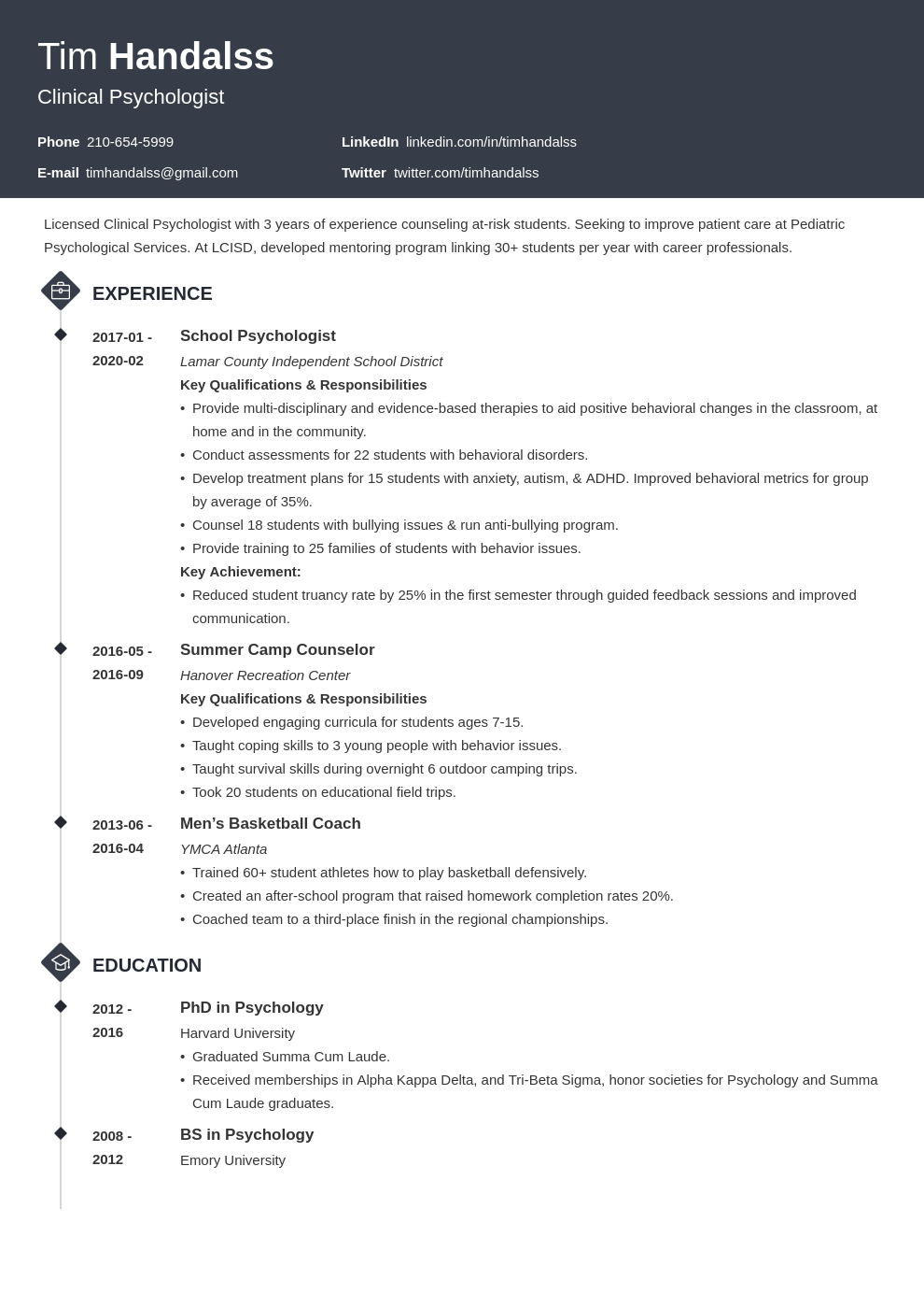 Psychology Resume Examples Guide For Majors Psychologists Psychology Resume Examples Guide For Majors Psychologists