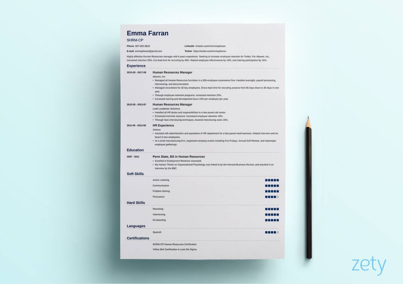 Resume Layout Examples How To Make A Layout For A Resume