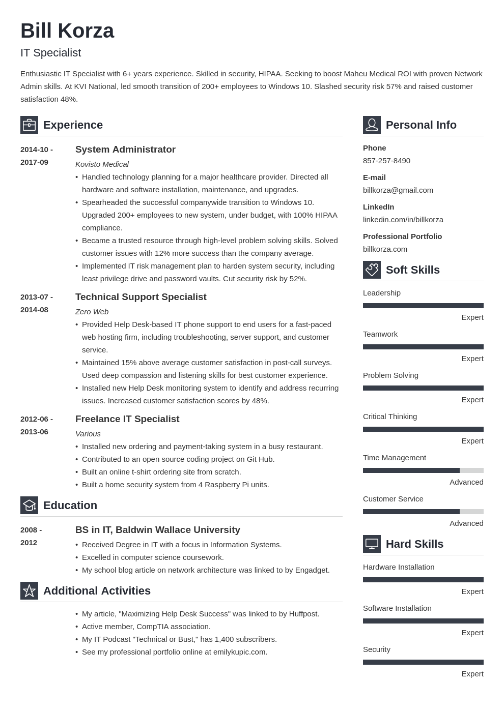 18 Professional Resume Profile Examples For Any Job