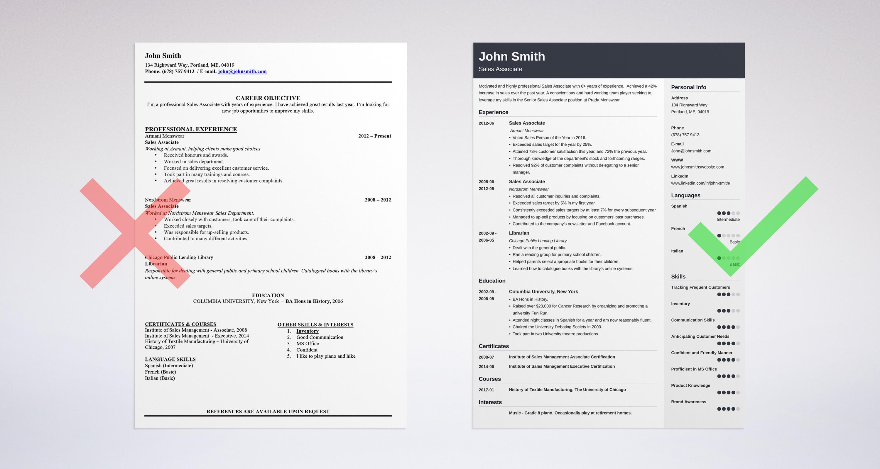 Catchy Resumes Template Best