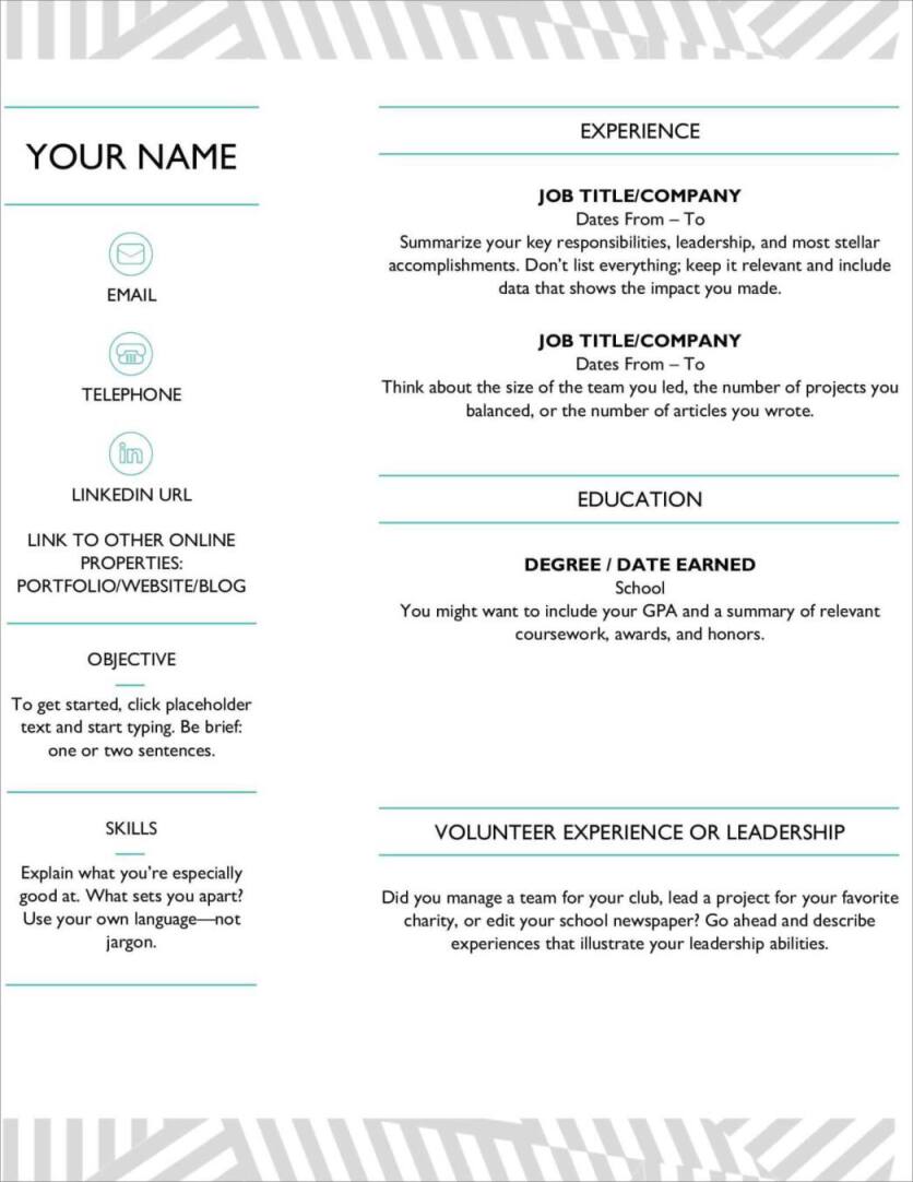 Moo Resume Templates