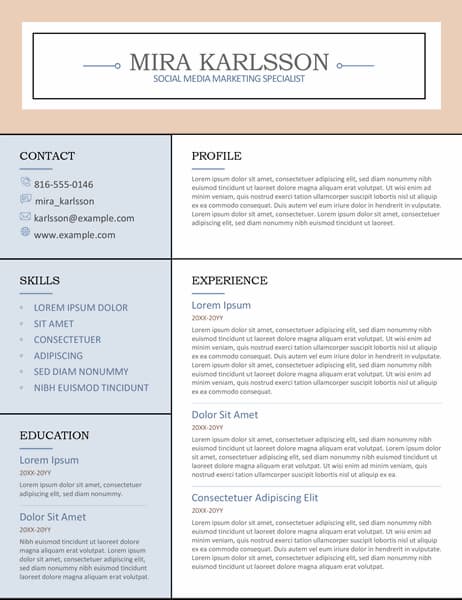 Blank Resume To Fill Out 10 Free Templates Resume Tips