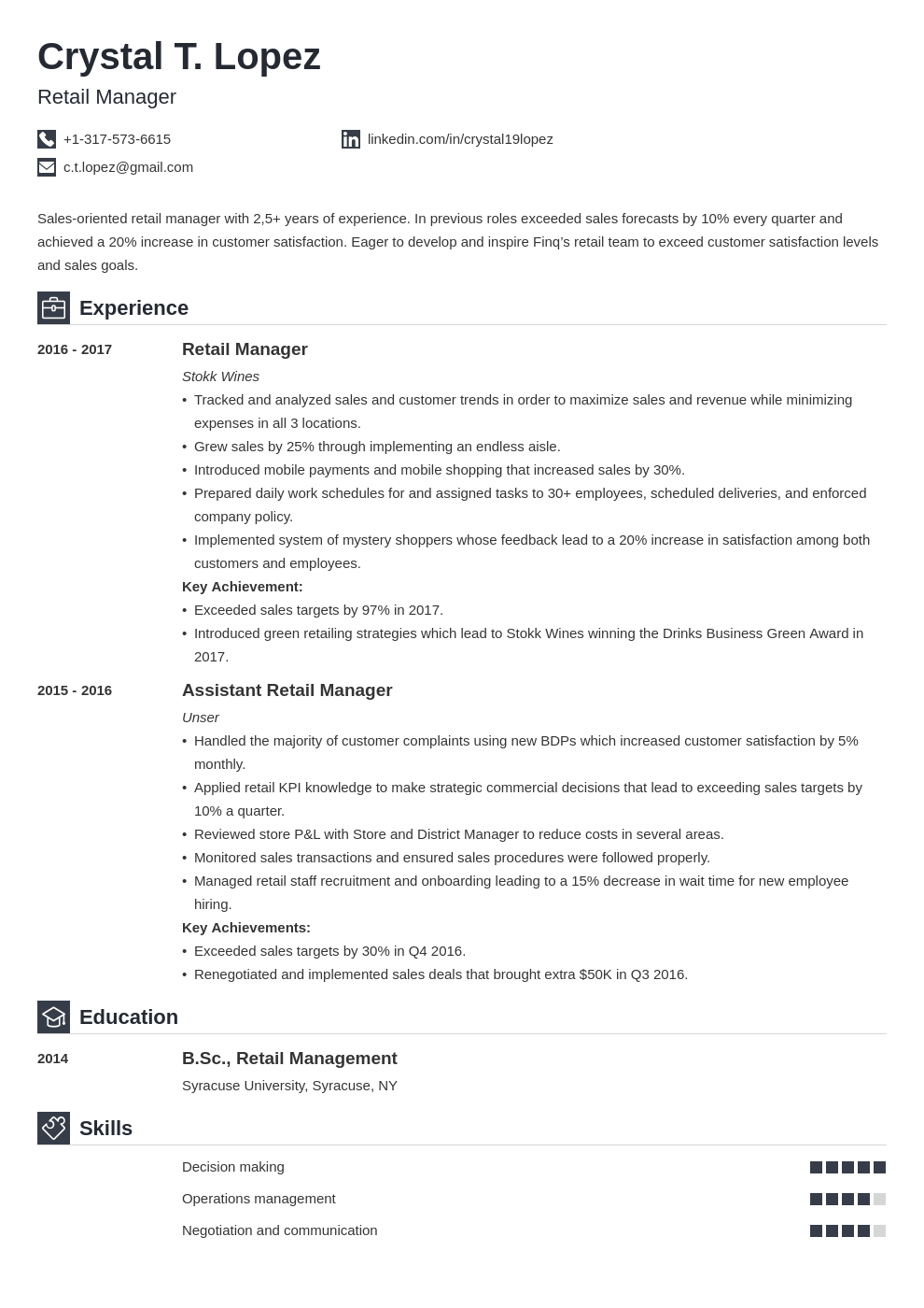 What Is Kpi In Retail Federal Resume Vrogue co