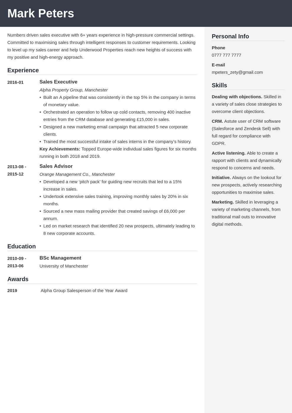 Sales CV: Examples and How-to-Write Guide (+Template)