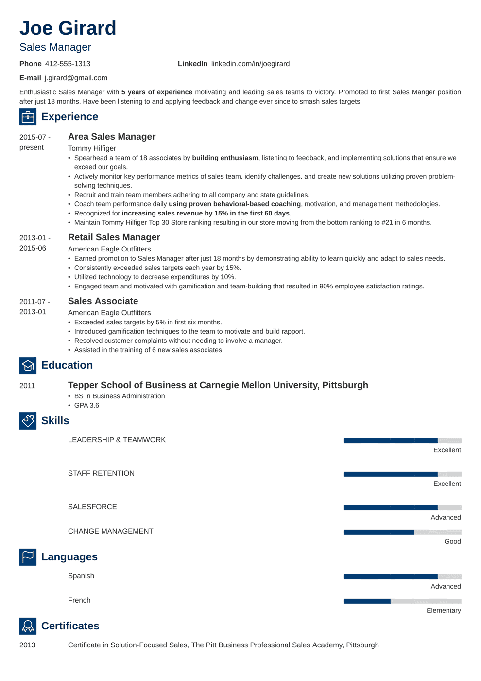 Sales Manager Resume Examples Templates For 2024