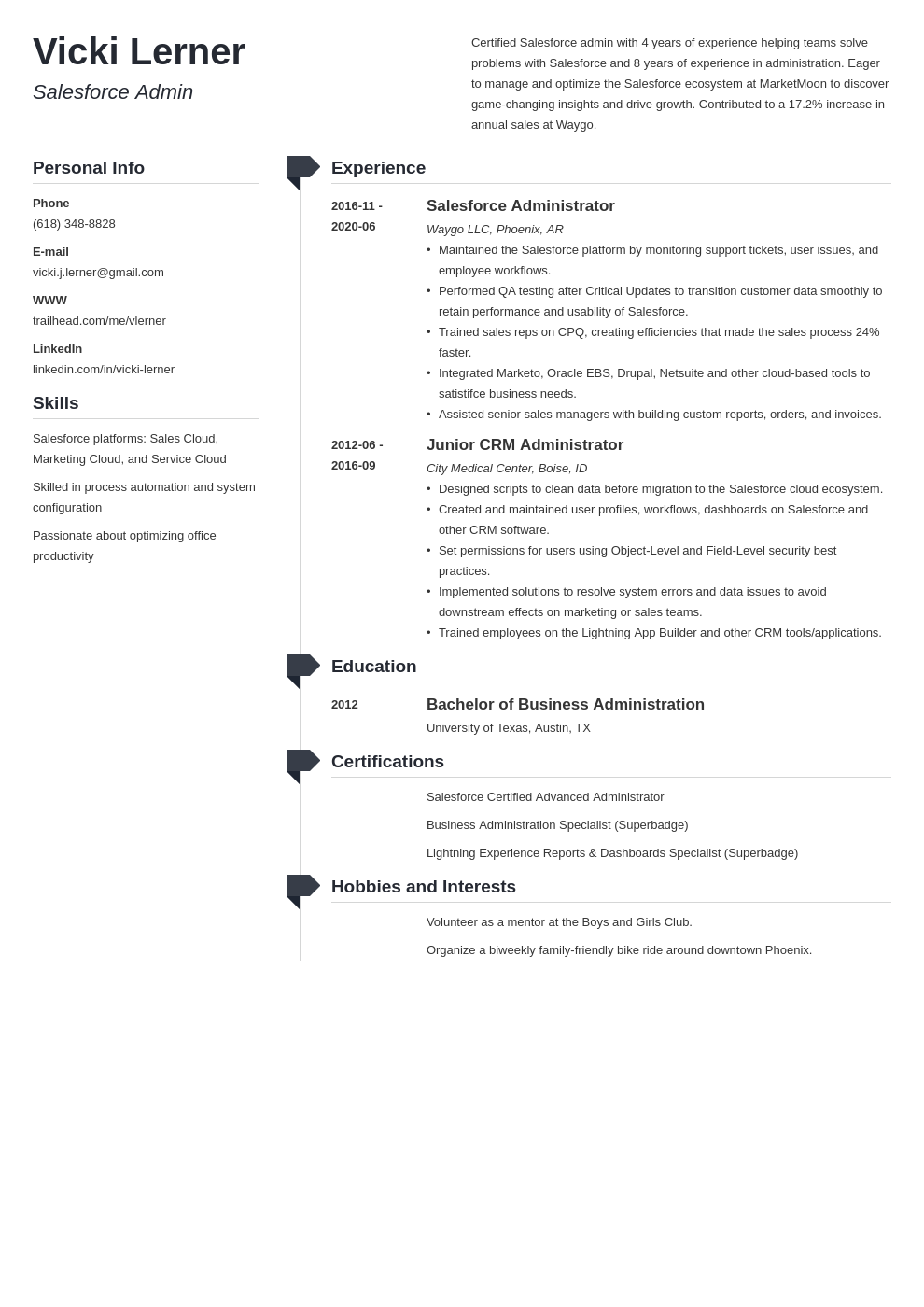Salesforce Admin Resume Sample And Guide 20 Tips 