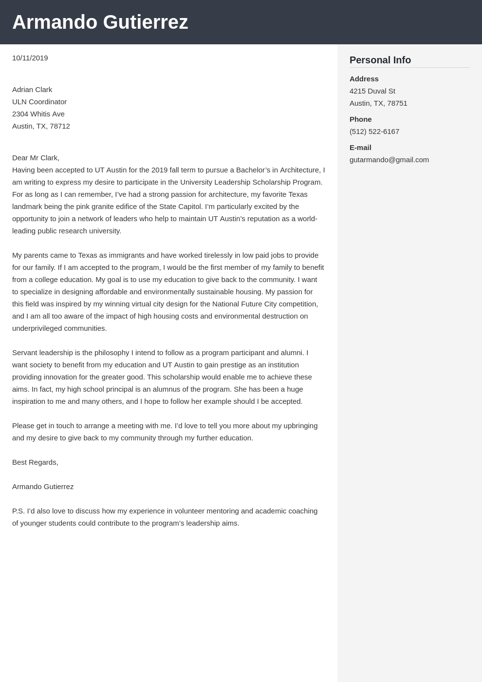 Sample Cover Letter For Scholarship Application In 2024