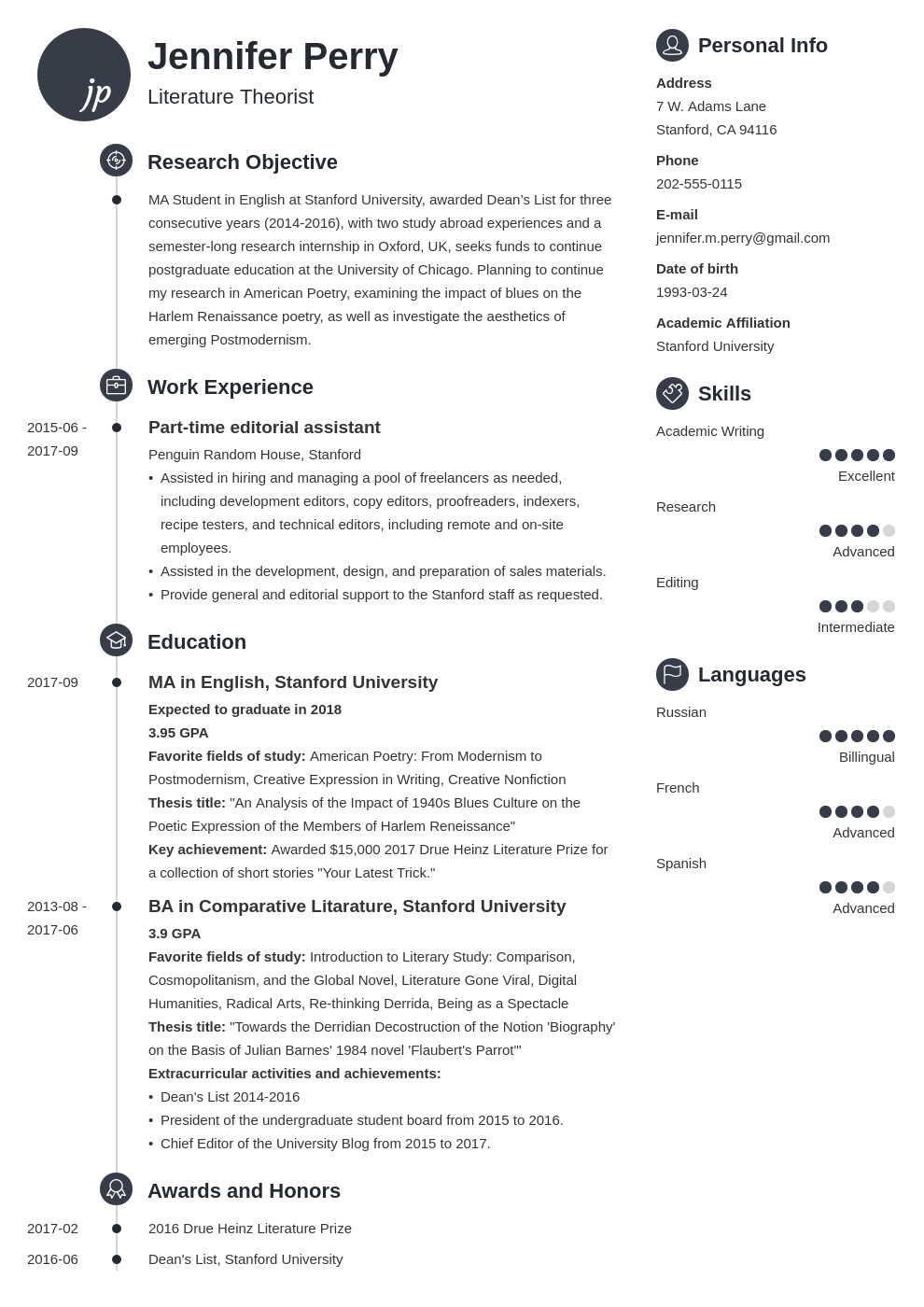 Free Scholarship Resume Template