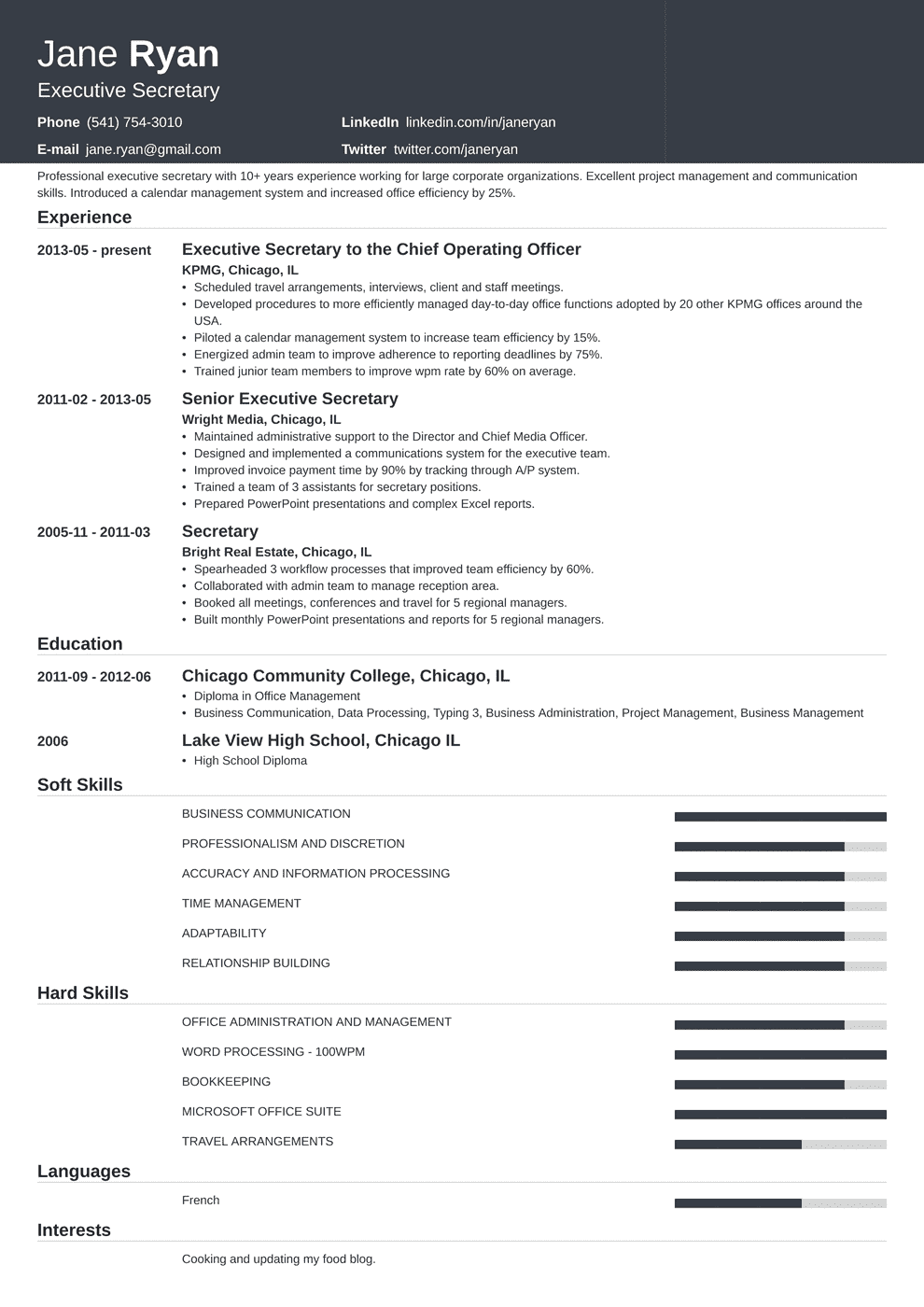 14 Sample Cover Letter For Secretary In A School Cover Letter 