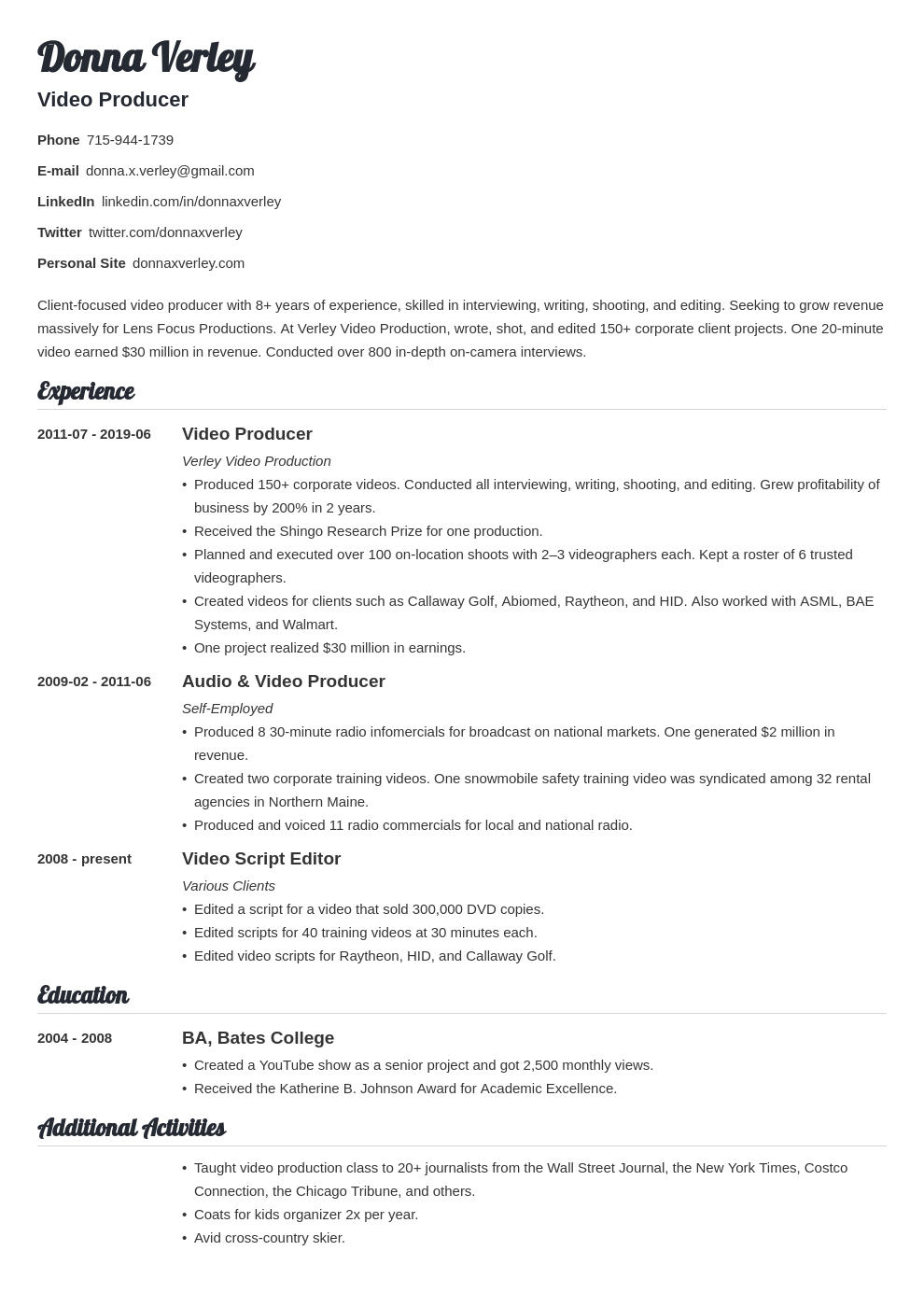 How To Put Self Employed On A Resume Sample Tips 