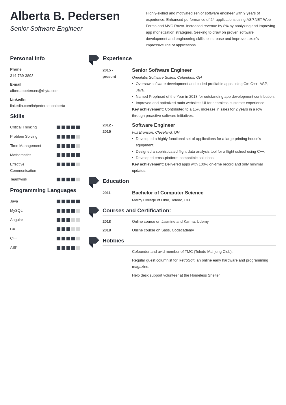 Senior Software Engineer Resume Examples Guide 25 Tips 