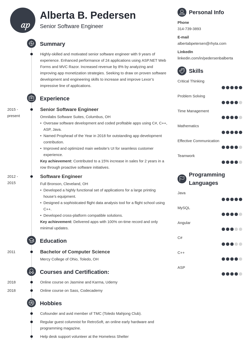 Senior Software Engineer Resume Examples Guide 25 Tips 