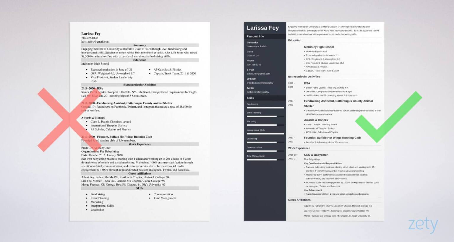 Sorority Resume Template Free Examples and A Builder 