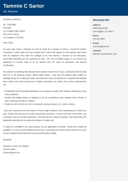 Best Font To Use For A Cover Letter