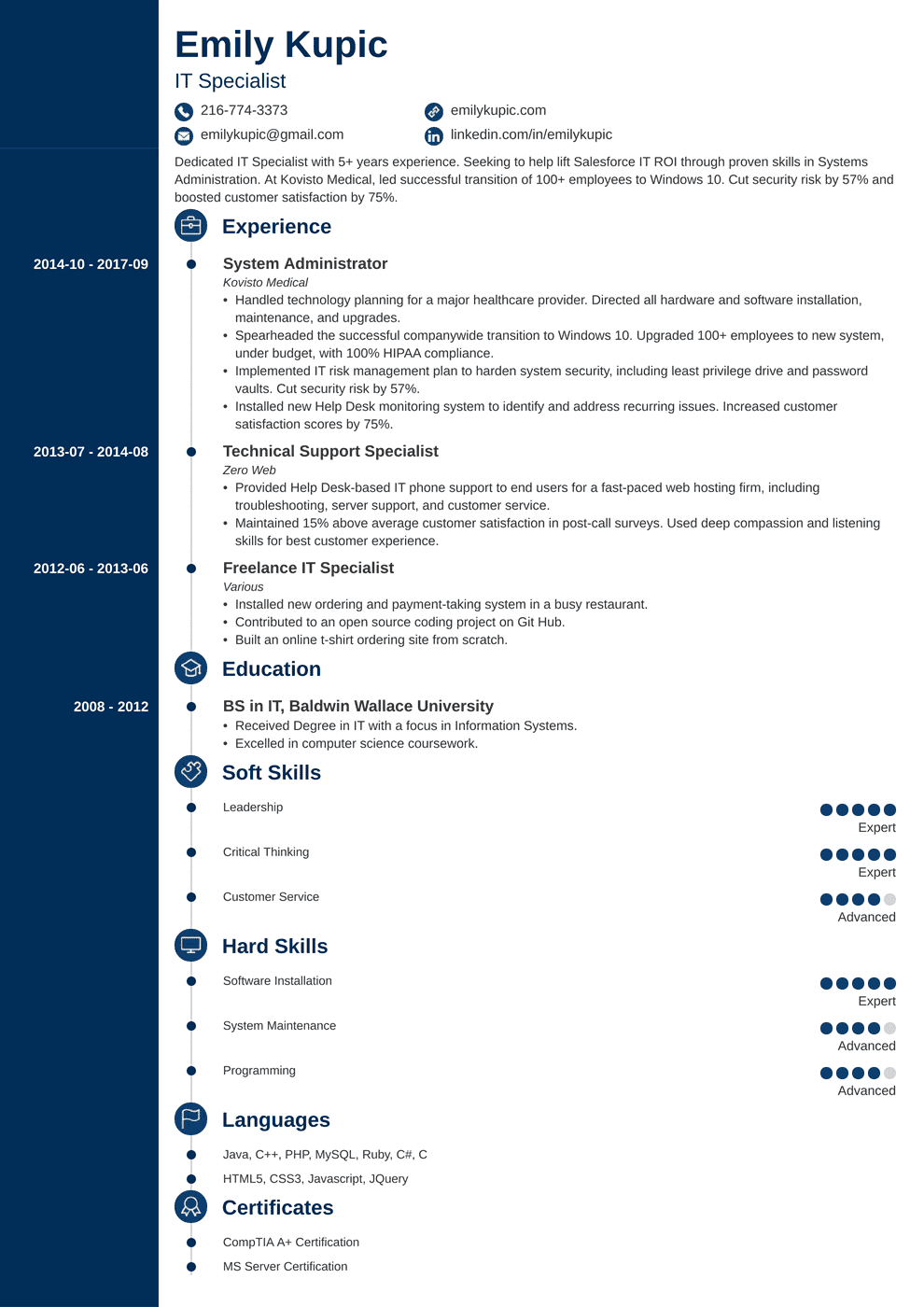 Tech Resume Examples Template Full 2023 Guide