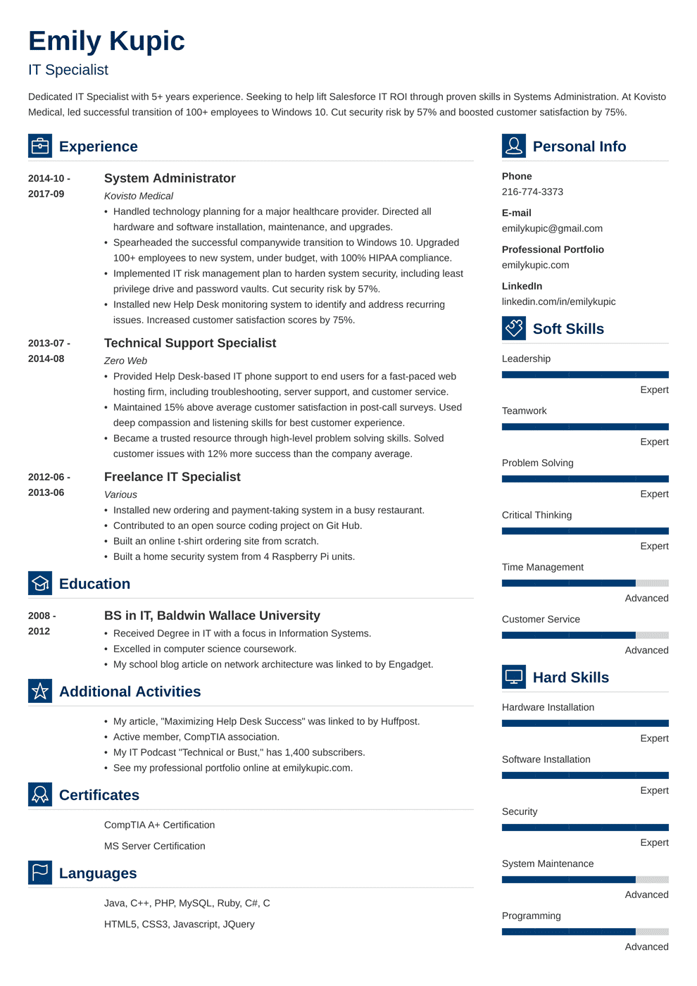 Tech Resume Examples Template Full 2023 Guide