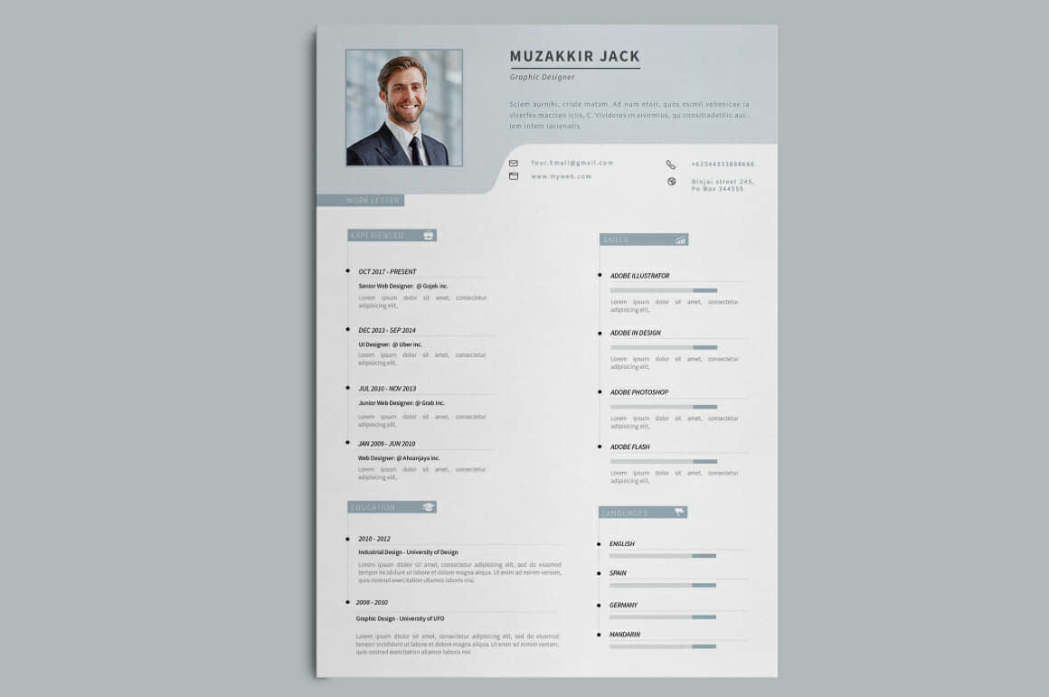 Two Column Resume Template Google Docs Nathan