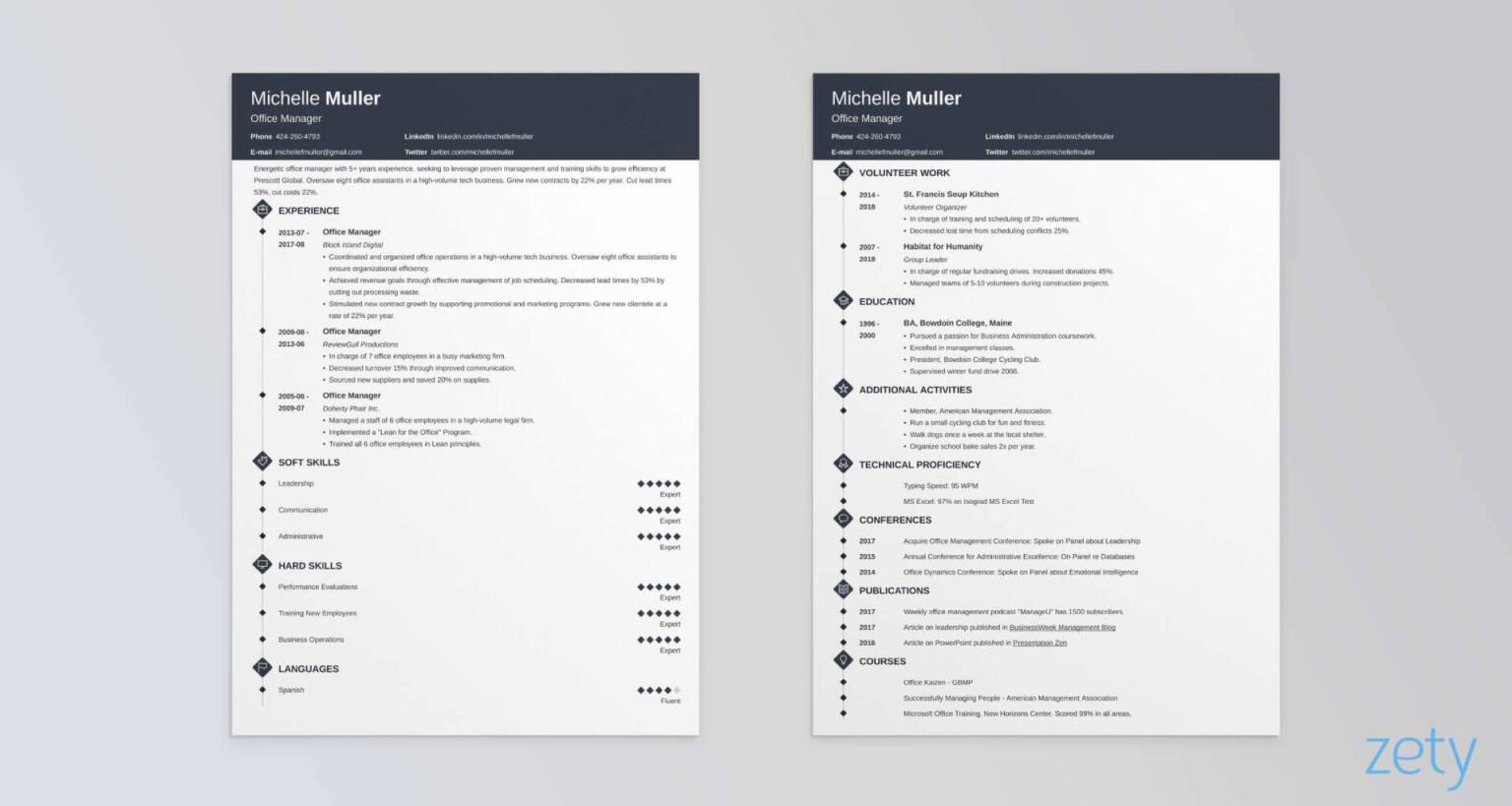  2 Page Resume Format JaneArellano Blog