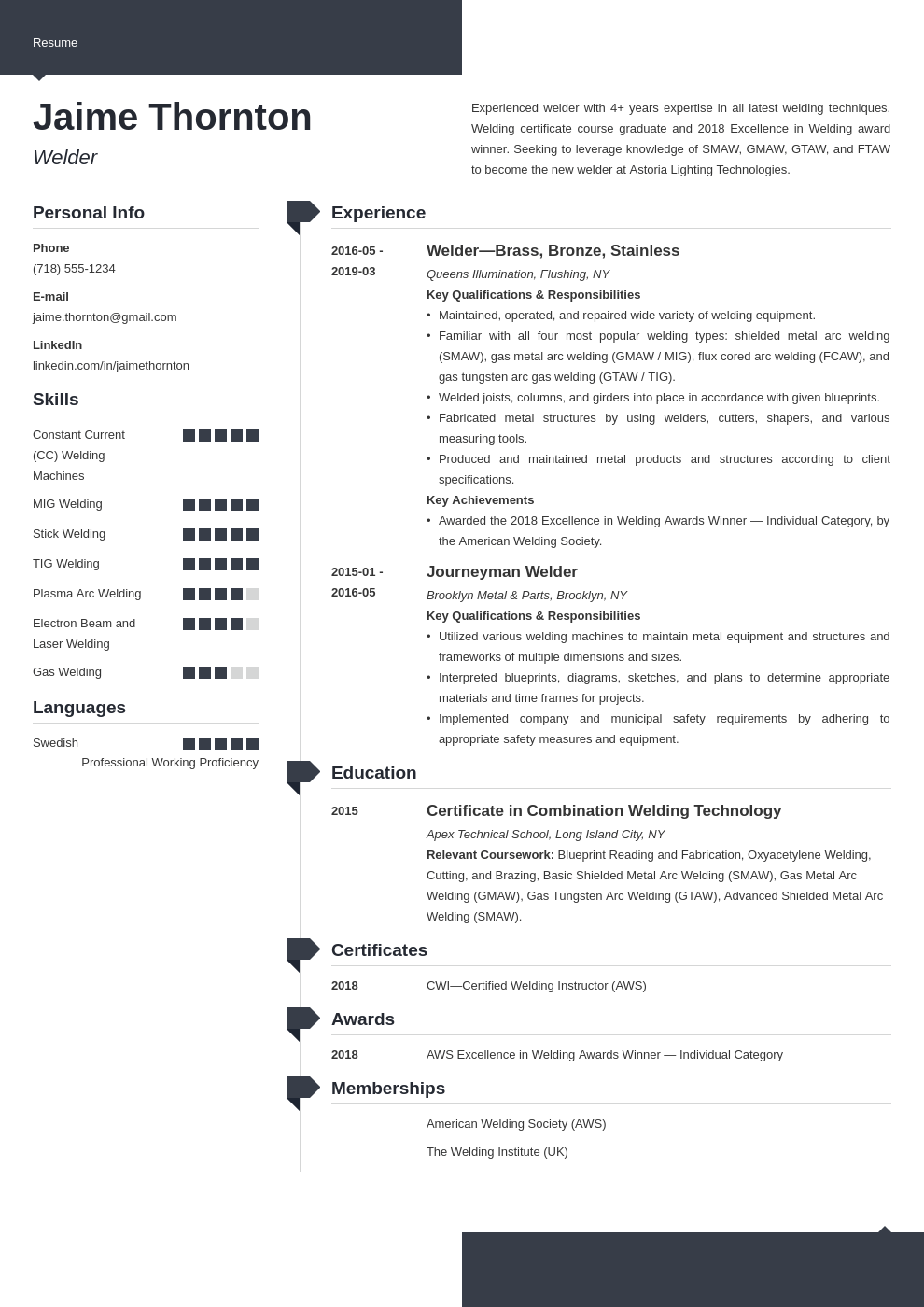 Welder Resume Examples Welding Resume Template 