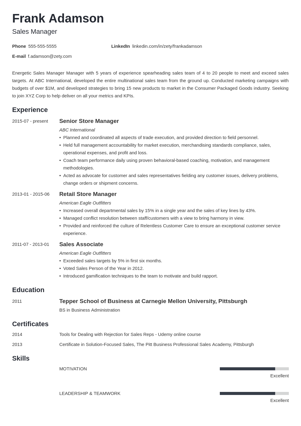 What To Include In A CV 6 Must Have Sections To Put In 2024