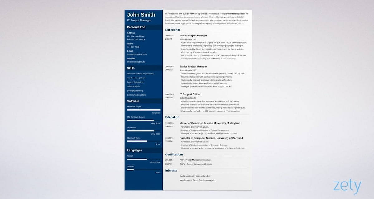 18 Visual CV Templates Striking CV Examples For 2023